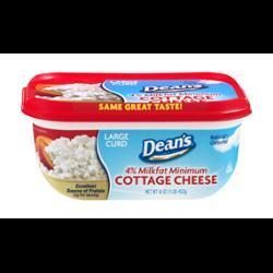 Dean'S 4% Milkfat Cottage Cheese Large Curd | Fig App